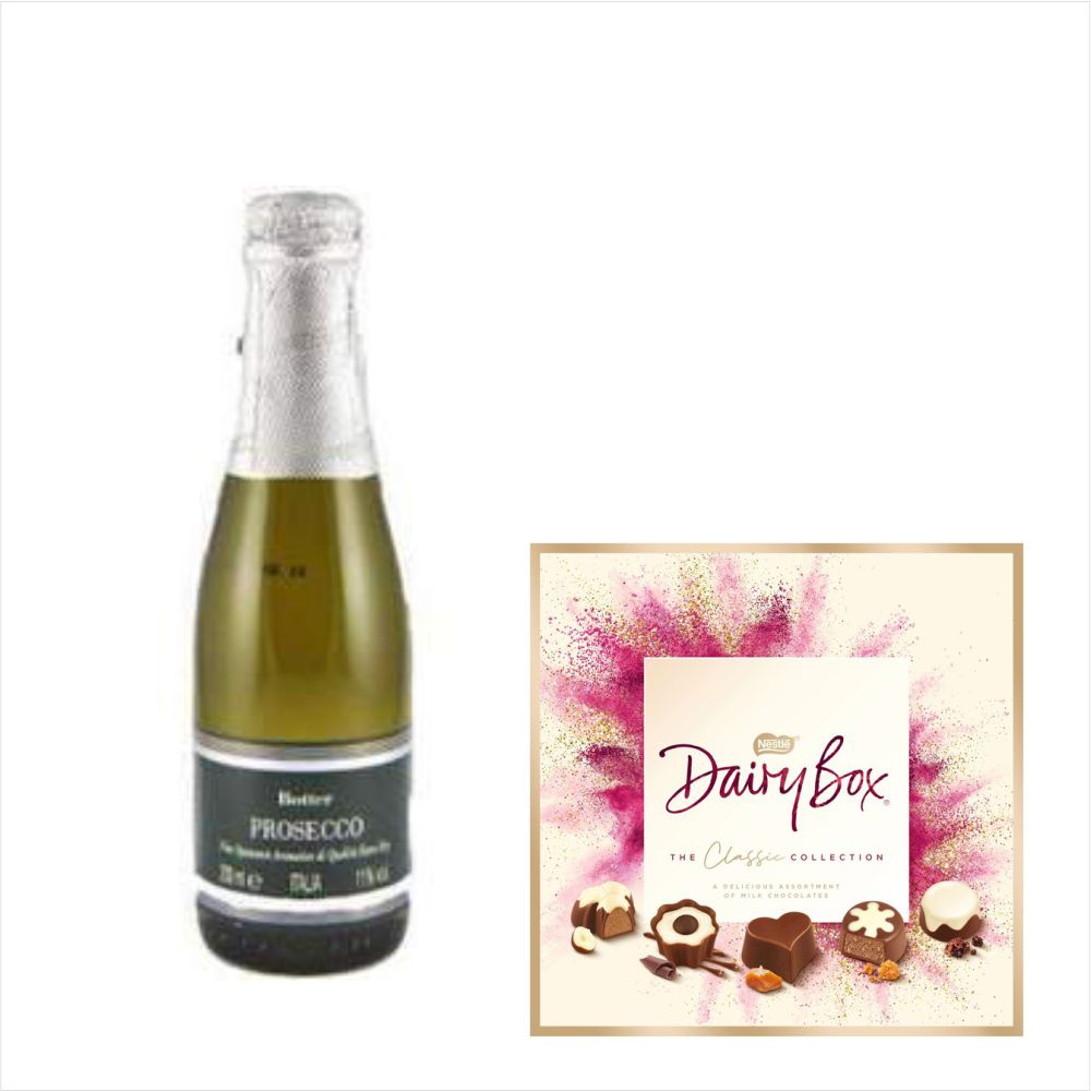 Botter Prosecco 200ml & Dairy Milk Chocolates – Delightful Flora