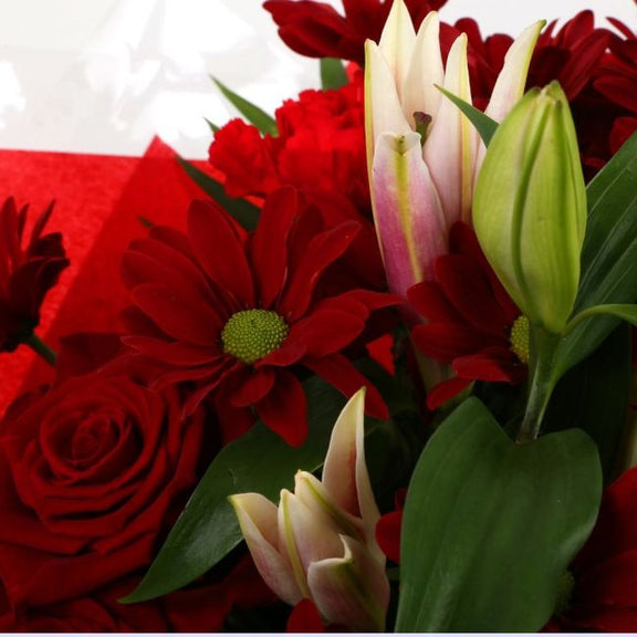 Red Rapture Bouquet – Delightful Flora